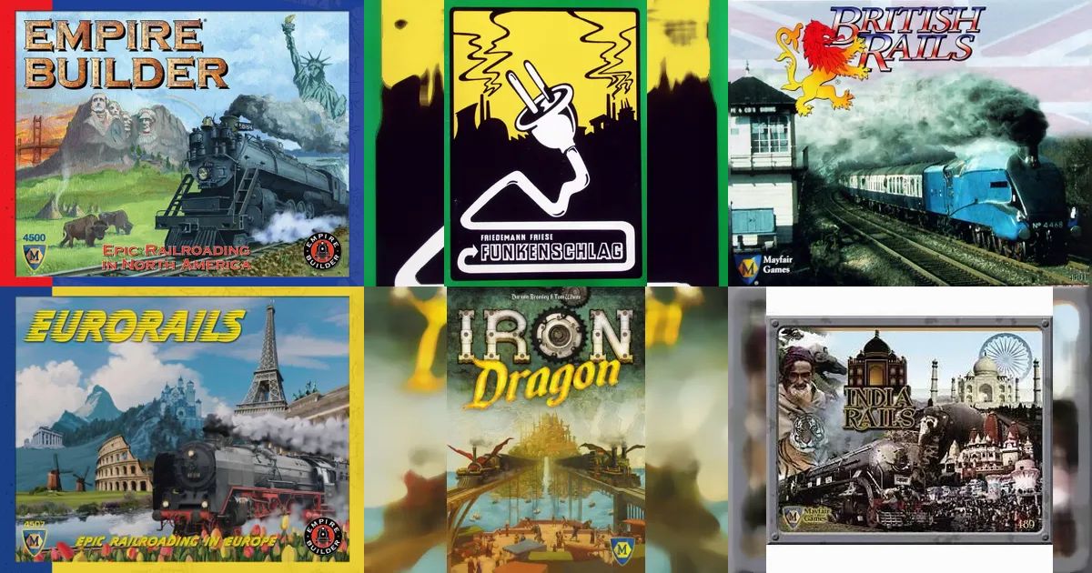 Best Crayon Rail System Board Games | Board Game Wizard